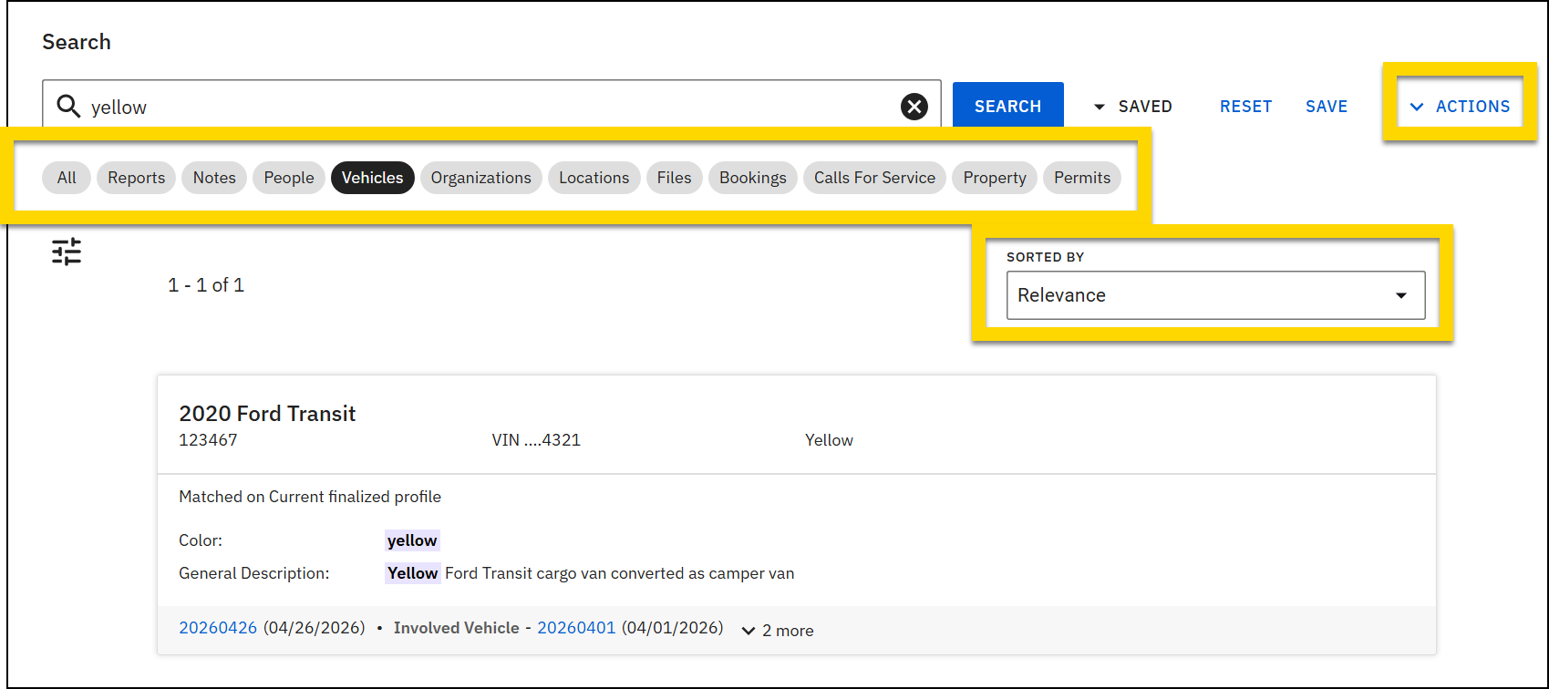 Search overview - Axon Standards product guide