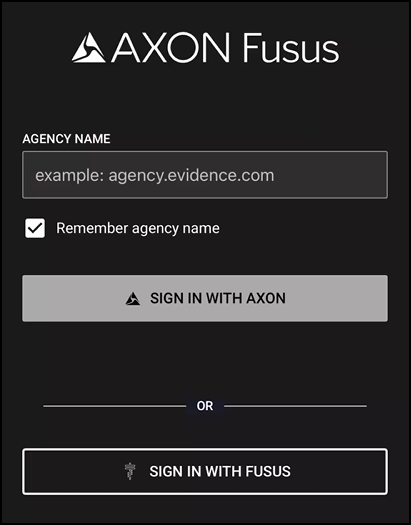 Set up the fususOPS mobile app - Axon Fusus product guide